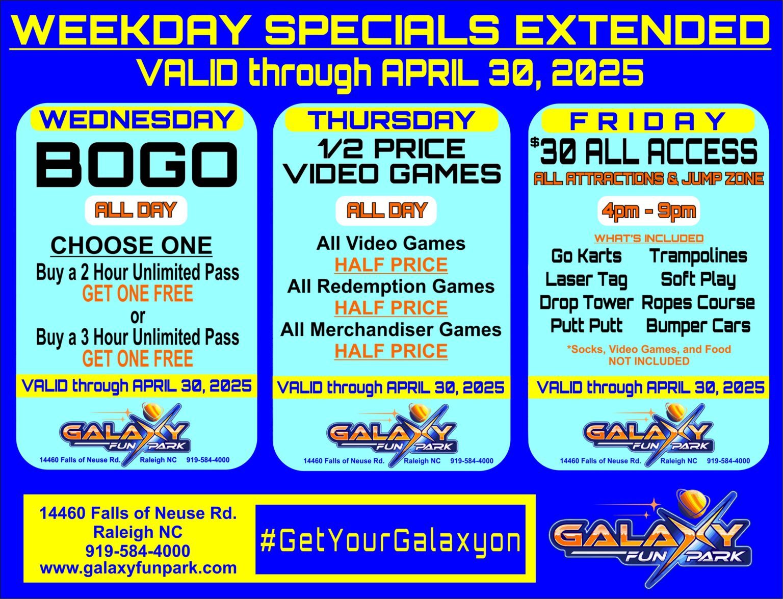 Galaxy Fun Park | Amusement Park in Raleigh, NC